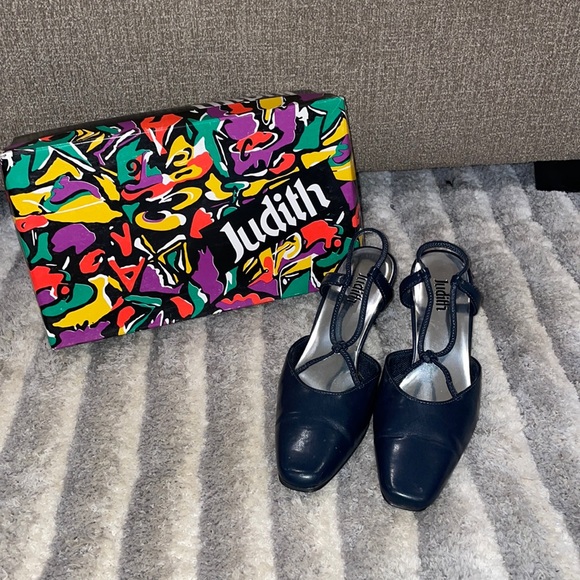 judith | Shoes | Navy Blue Heels | Poshmark